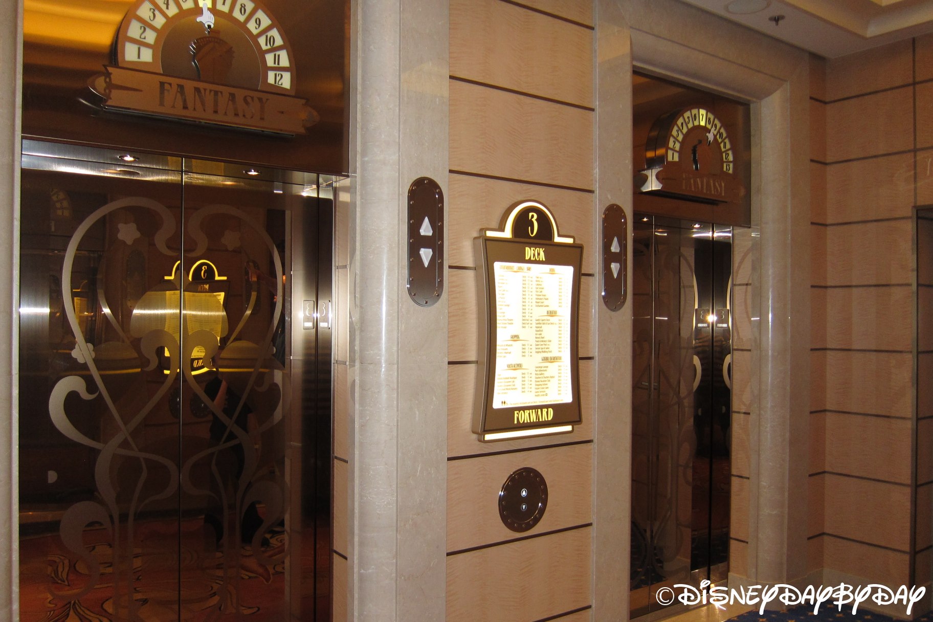 Disney Fantasy – Elevators 2 | DisneyDayByDay