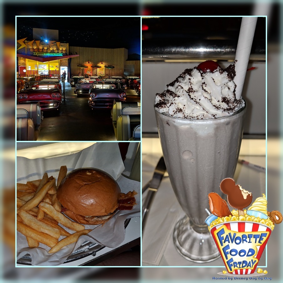 Favorite Food Friday - Shake and Burger at Sci-Fi Drive-In - DisneyDayByDay